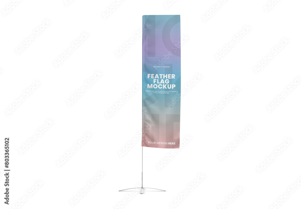 Feather Flag Mockup Stock Template | Adobe Stock