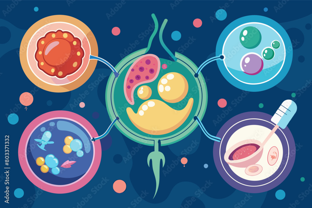 An image illustrating the stages of embryonic development, from ...