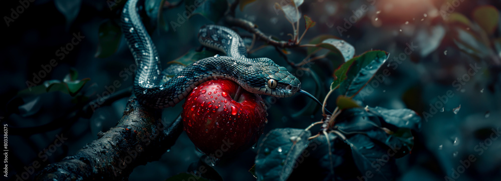 Sinful Seduction: The Serpent's Temptation in the Forbidden Orchard ...