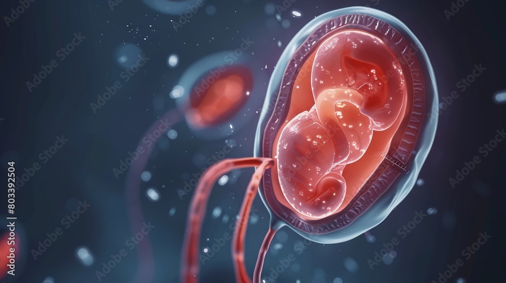 A medical diagram showing the stages of a human babya s growth inside ...