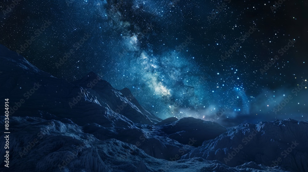 Milky way galaxy and starfiled on night sky background hyper realistic ...