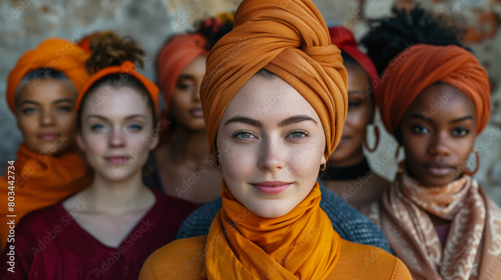 A diverse group of people from different cultural backgrounds engaged ...