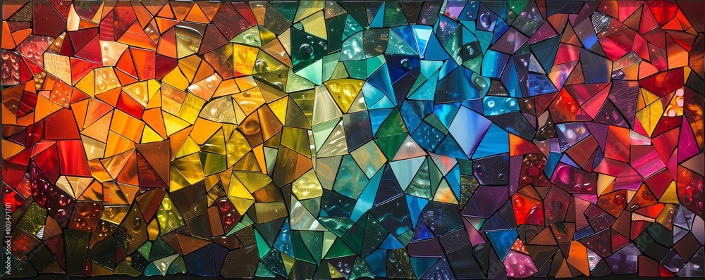 Abstract of Piece together a memory mosaic reflecting the spectrum of ...