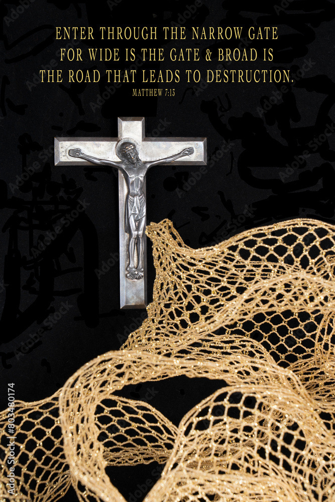 Enter through the narrow gate for wide gate leads to destruction is a ...