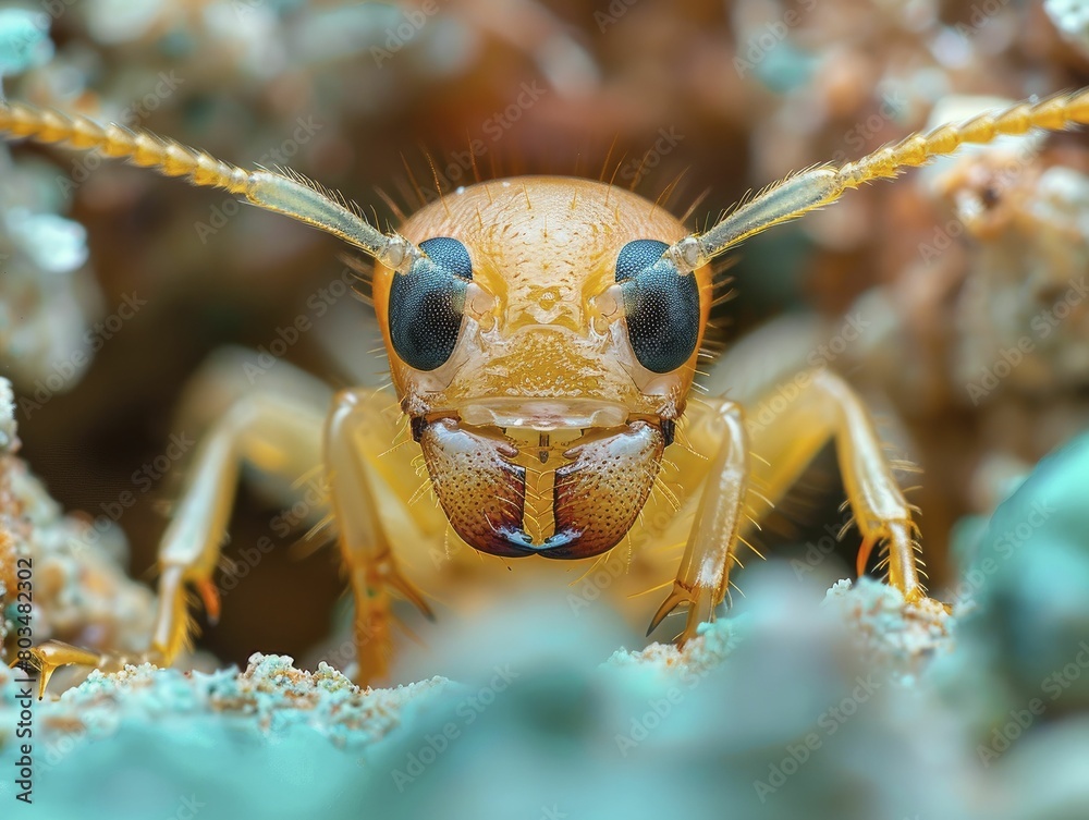 Explore detailed hyperreal images capturing a termite queen in her ...
