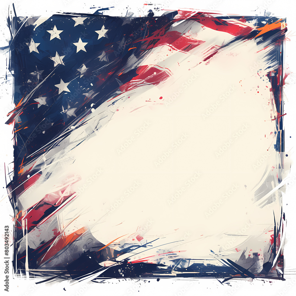 Enhance Your Creative Projects with a Vibrant American Flag Artwork in ...