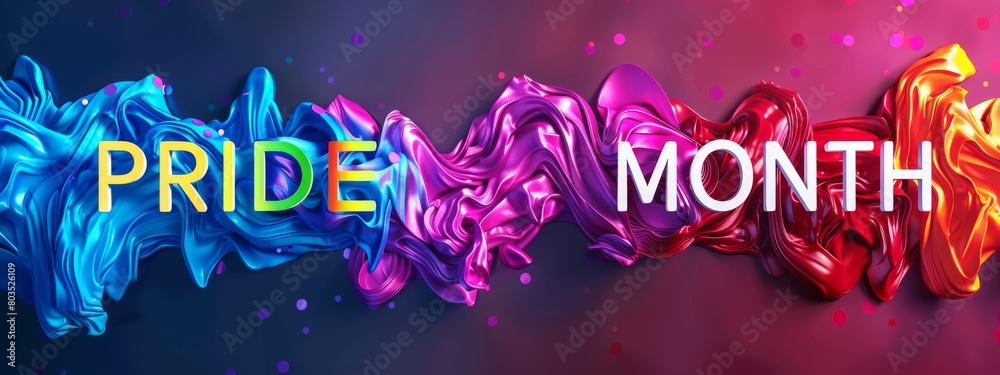 Pride month lgbt gay flag rainbow background lgbtq day poster. Month ...