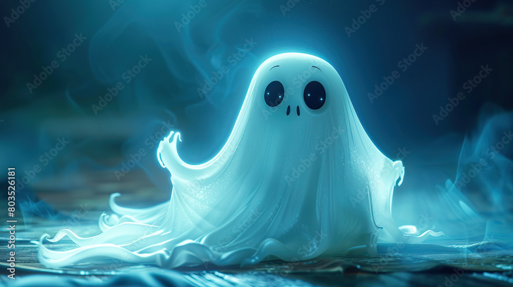 cartoon, ghost, spooky, character, haunted, animation, spectral ...