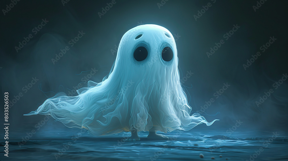 cartoon, ghost, spooky, character, haunted, animation, spectral ...