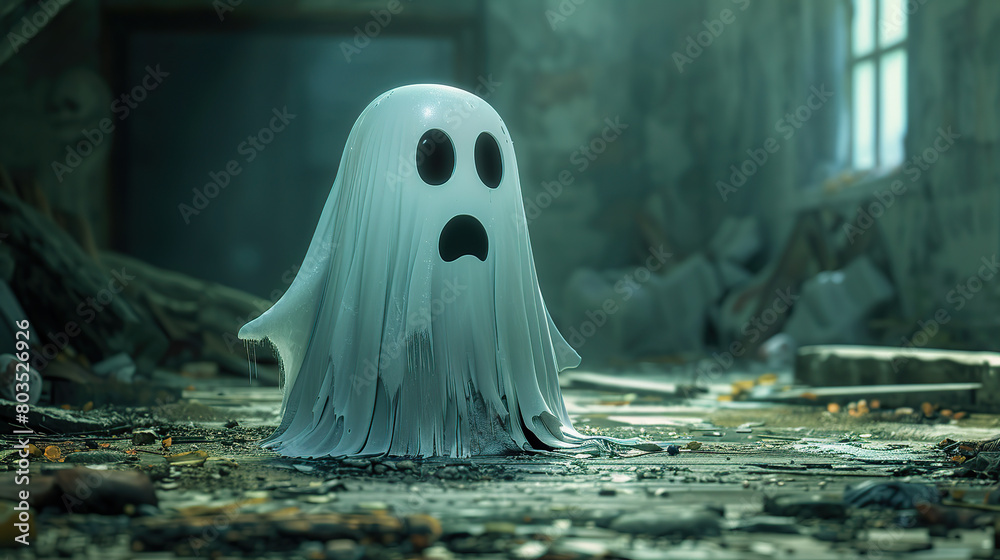 cartoon, ghost, spooky, character, haunted, animation, spectral ...