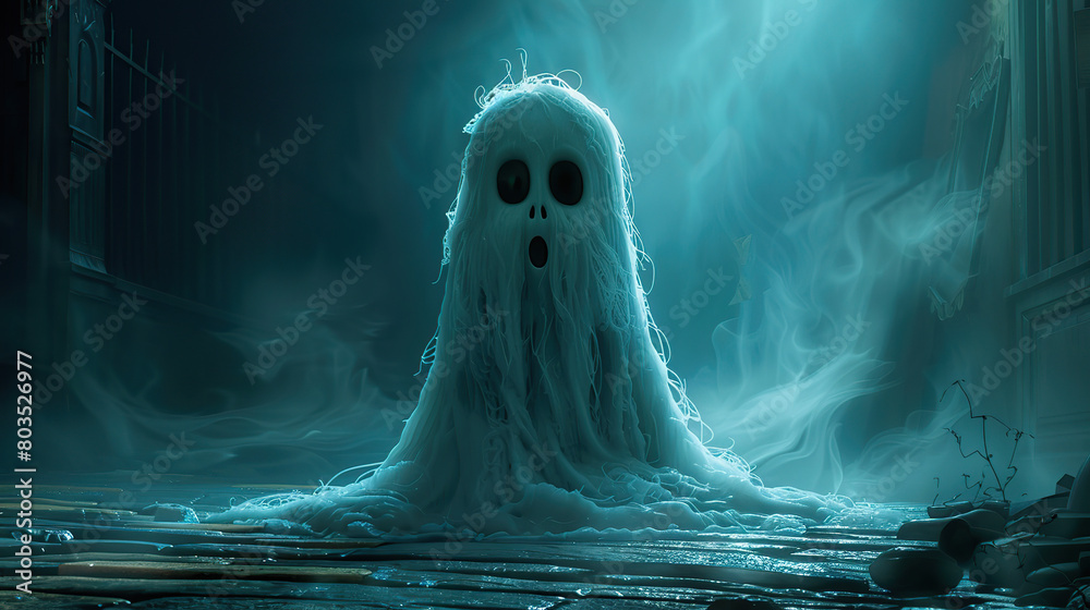 cartoon, ghost, spooky, character, haunted, animation, spectral ...