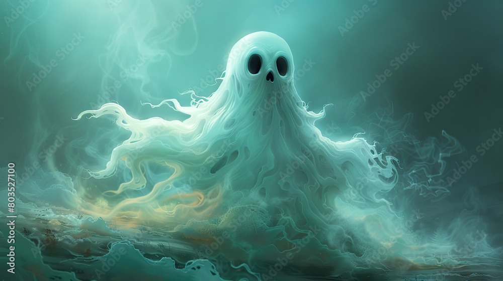 cartoon, ghost, spooky, character, haunted, animation, spectral ...