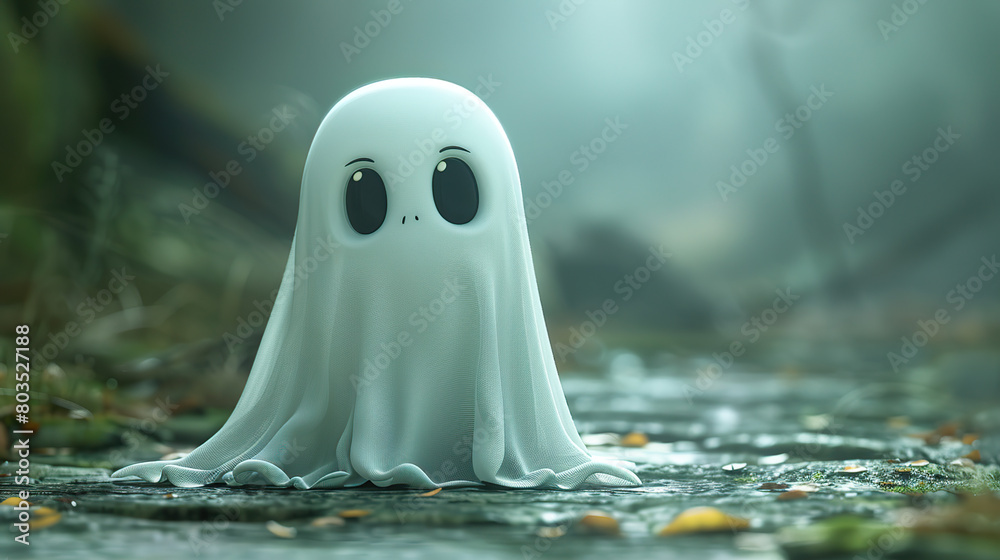 cartoon, ghost, spooky, character, haunted, animation, spectral ...