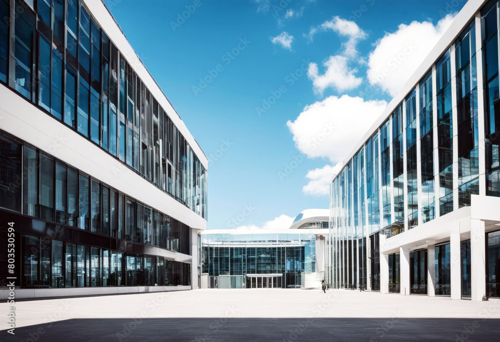 'sky blue nice building office modern exterior business company ...