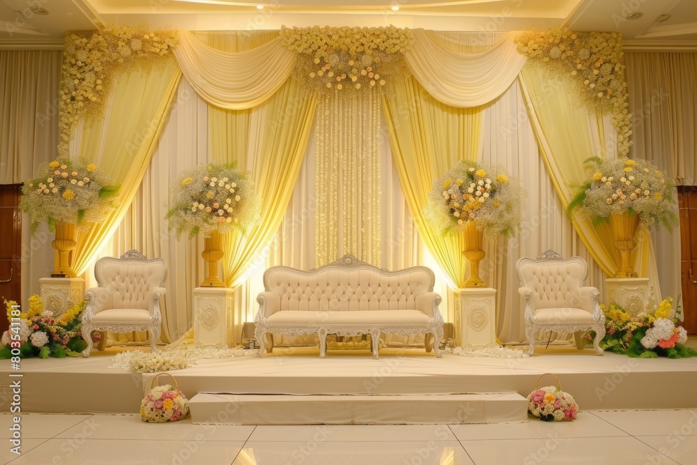Luxury wedding stage decoration. stage decoration for wedding. wedding ...