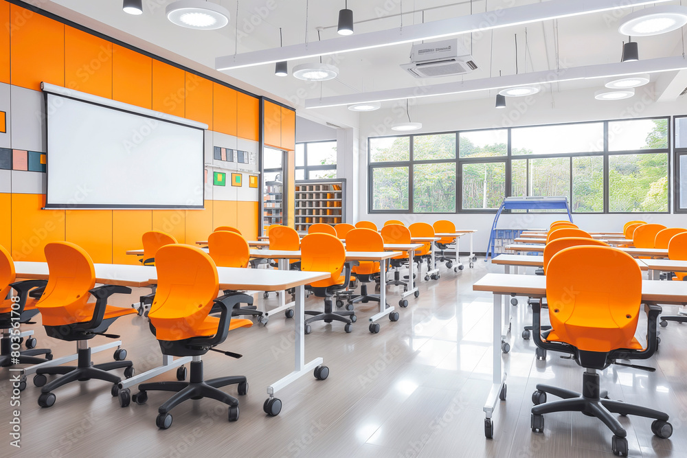 virtual classroom with students attending from different parts of the ...