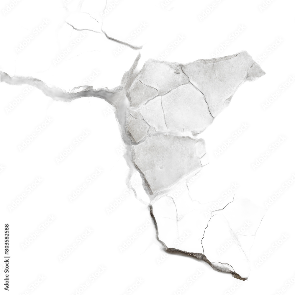 Transparent Background Cracked PNG. High-Quality Isolated Fractured ...