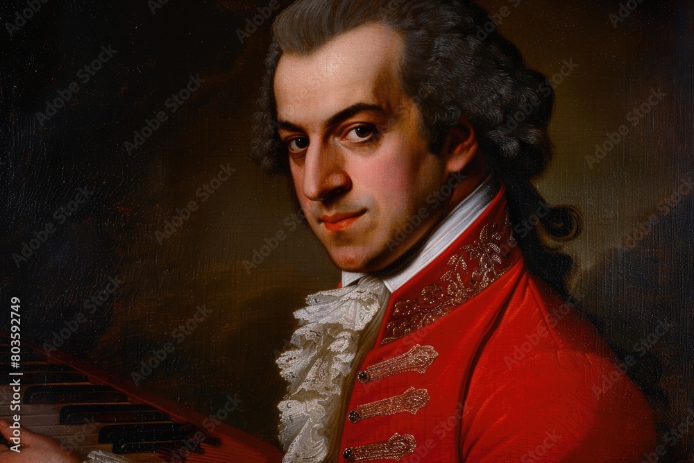 The melodies of the genius, Wolfgang Amadeus Mozart, the composition is ...