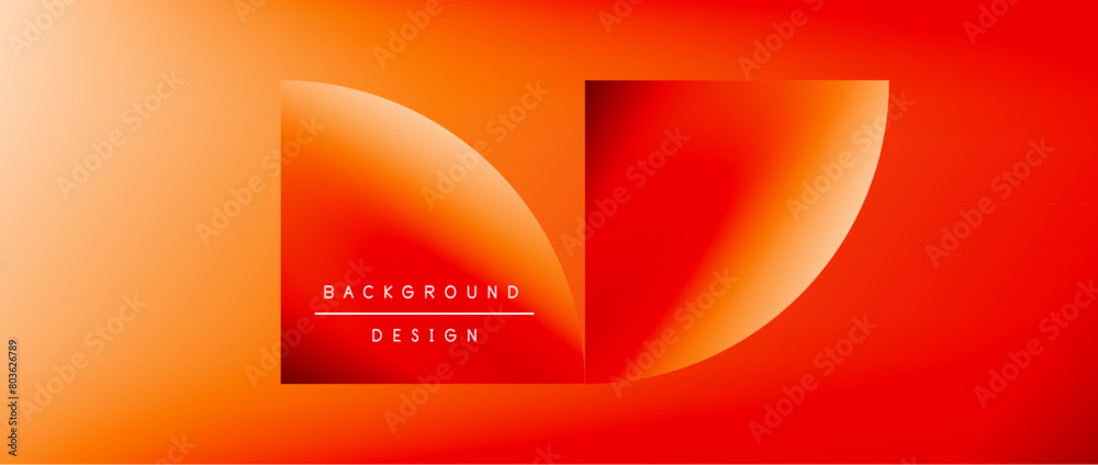 An Amber circle and rectangle on a red background with orange font ...
