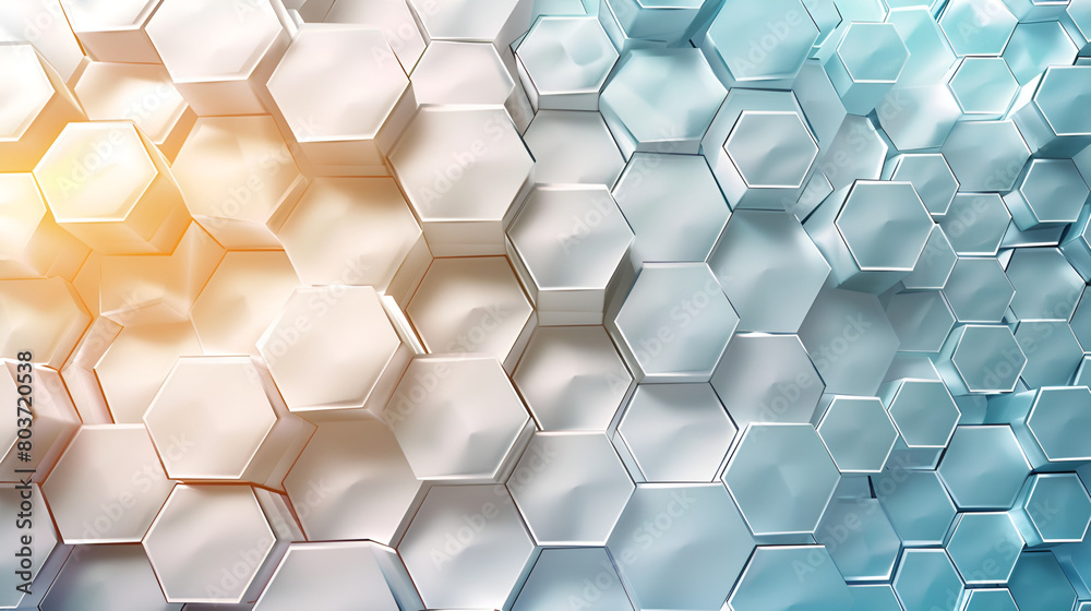 Abstract modern tech hexagon texture design and join as body cells and ...