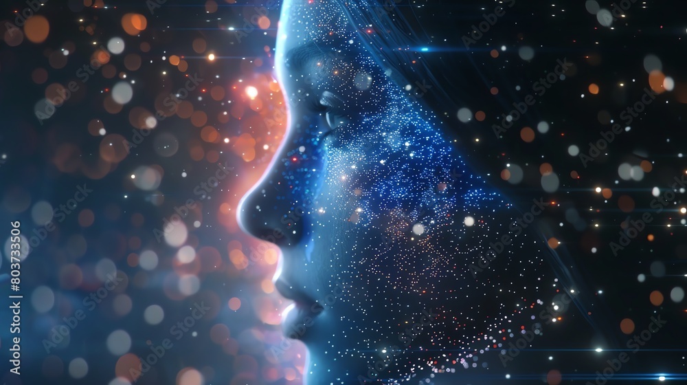 Enhance the beauty of this ethereal woman's face with the power of AI ...