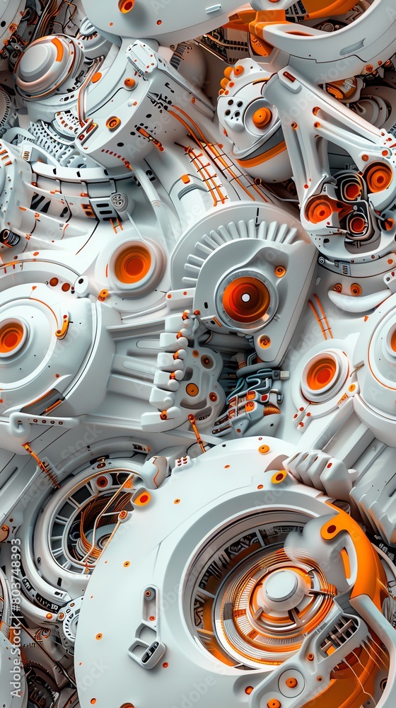 Capture the dynamic fusion of robotics advancements and contemporary ...