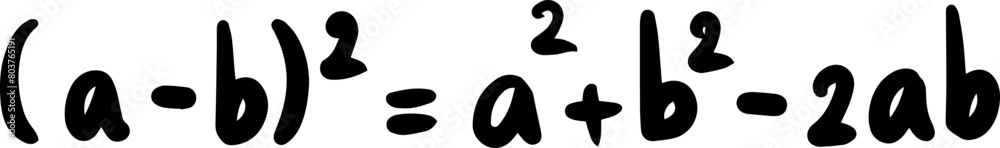 Algebra formulas math handwriting Stock Vector | Adobe Stock