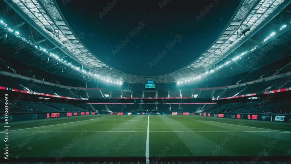 football stadium, seamless looping animation video background Stock ...