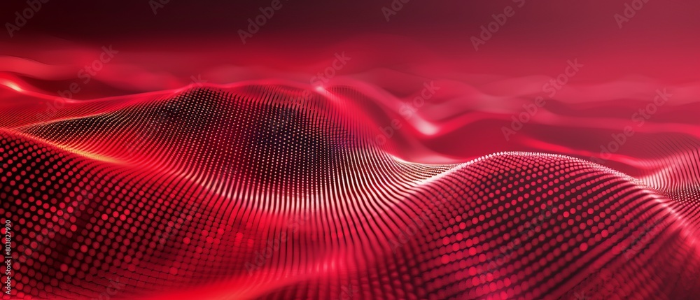 Red gradient background, red dots wave texture background, abstract ...