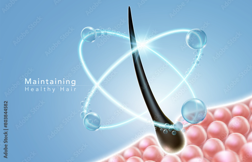 Concepts for maintaining healthy hair and scalp Advertisement material ...