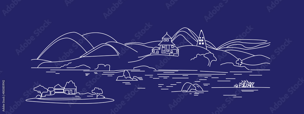 Manipur beautiful natural illustration, northeastern India, is a state ...