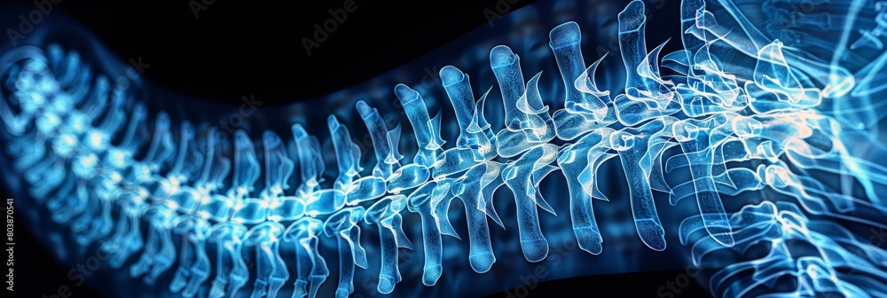 The vertebrae are connected by ligaments and muscles, which allow the ...