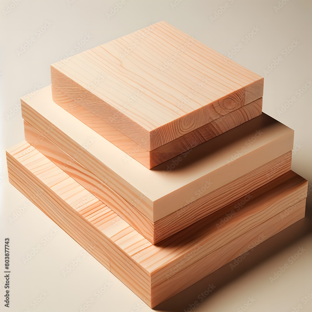 ia generated. Lumber planks and boards Wood processing. Joinery work ...