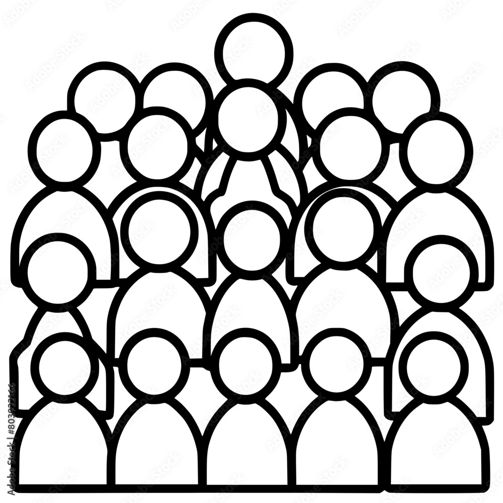 Vetor de teamwork icon, crowd icon, leadership icon, community icon ...