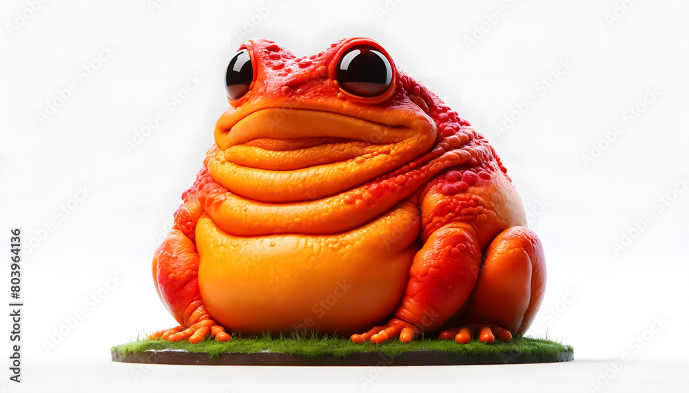 Colorful poison dart frog - 3D caricature illustration, 3D render of ...