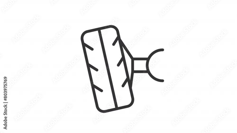 Wheel alignment line animation. Animated suspension system icon. Car ...