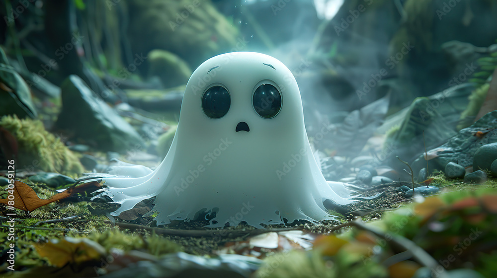 cartoon, ghost, spooky, character, haunted, animation, spectral ...