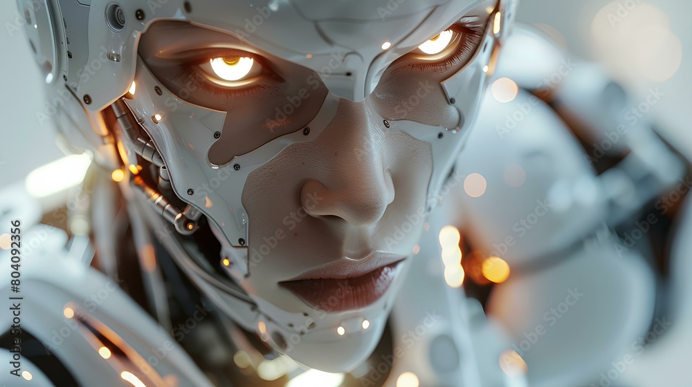 cutting-edge automation technology, showcasing autonomous industrial robots that streamline ...