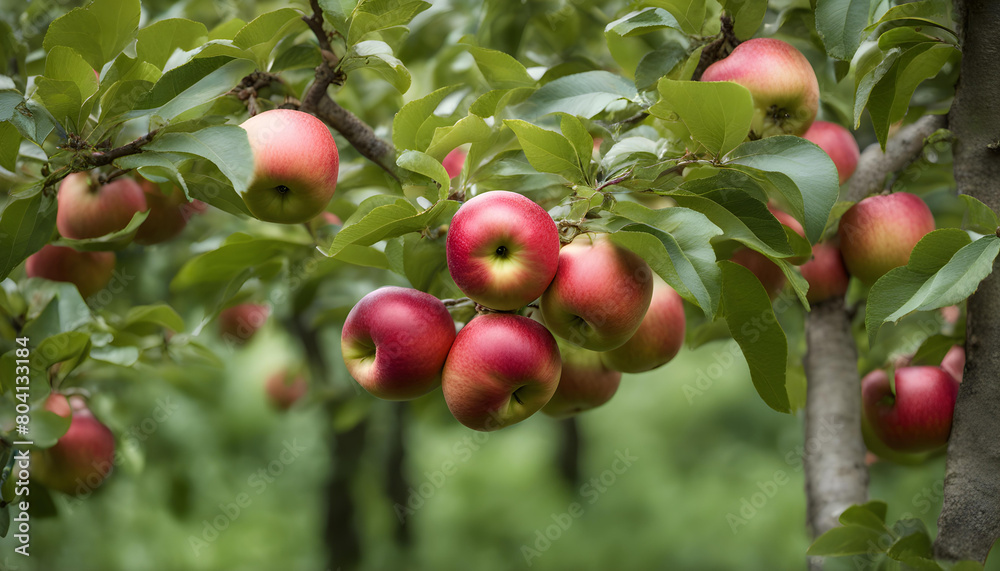 Red apple variety on the fruiting tree - malus Domestica gala in the ...