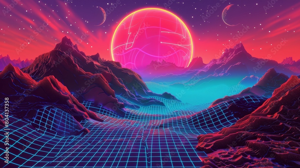 Y2K poster and cover design layout incorporating grid abstract simple ...