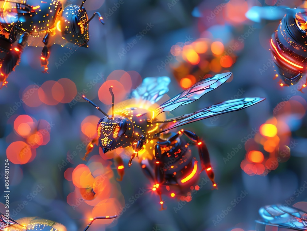 Capture the dynamic choreography of robotic bees performing an aerial ...