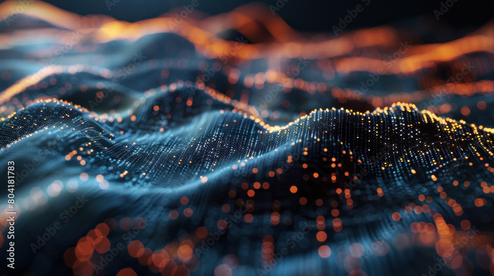 Abstract technology finance, data visualization emerges as a powerful ...