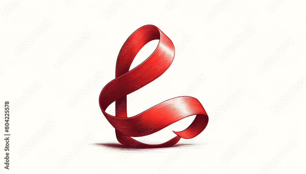 A wide aspect ratio image of a hand-drawn illustration featuring a red ...