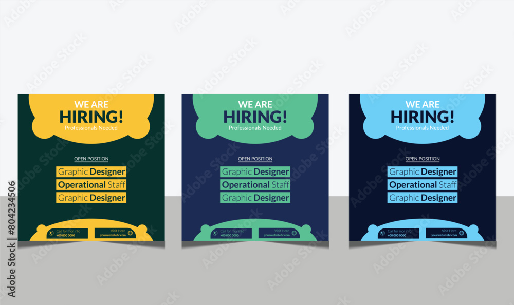We are Hiring Recruitment advertising template. Recruitment Poster, Job ...