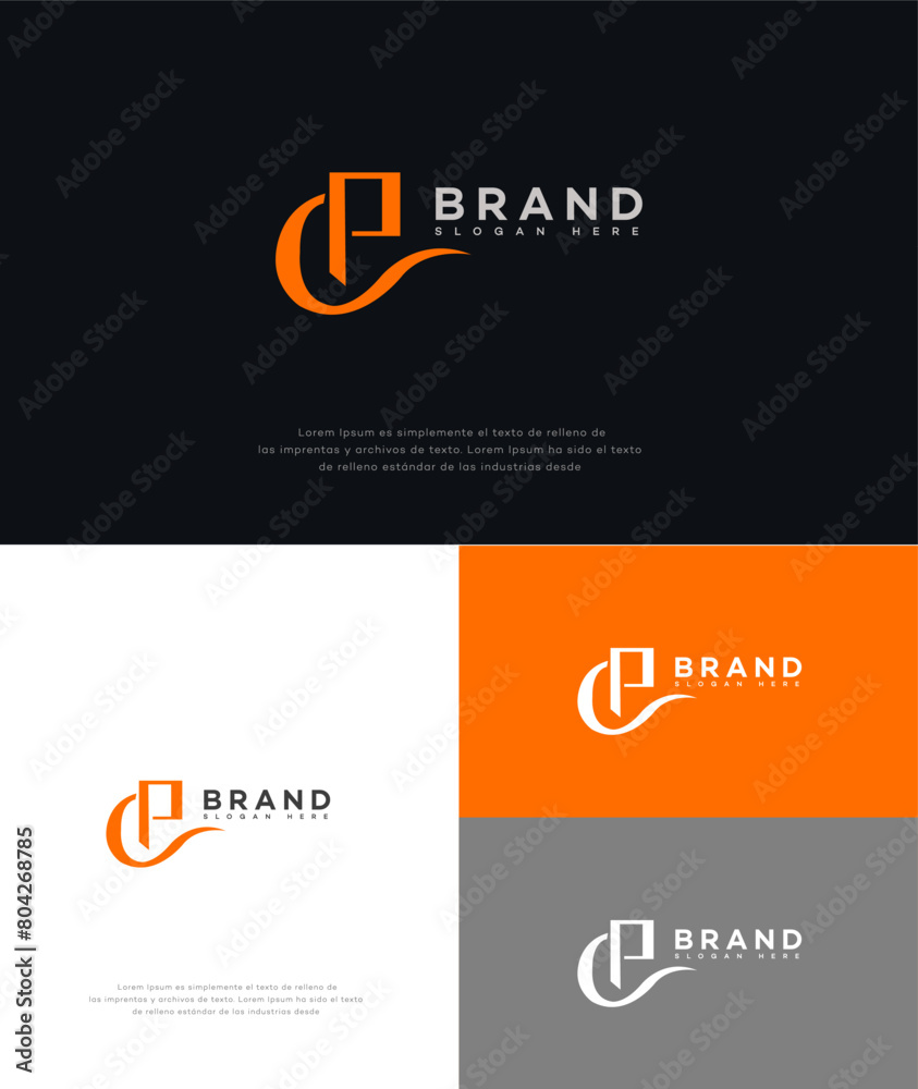 Cp, Pc Letter Logo Icon Brand Identity Sign, Cp, Pc Letter Symbol ...