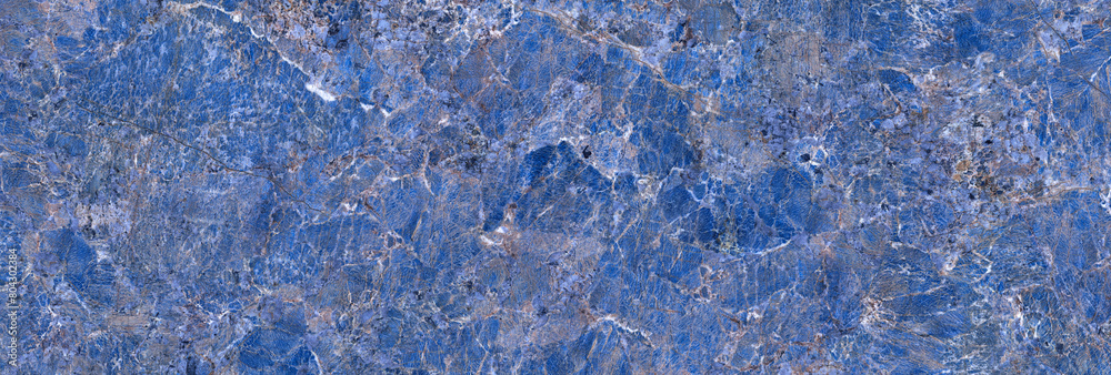 Real natural marble texture in blue colour. Detailed close-up surface ...