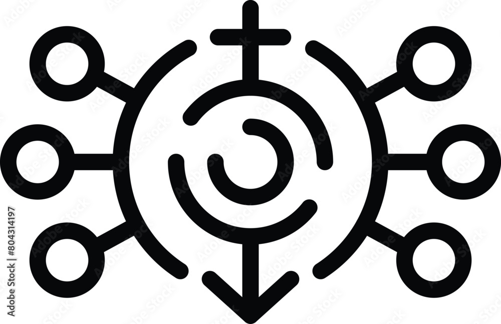 Gender harassment icon outline vector. Human rights inequality. People ...