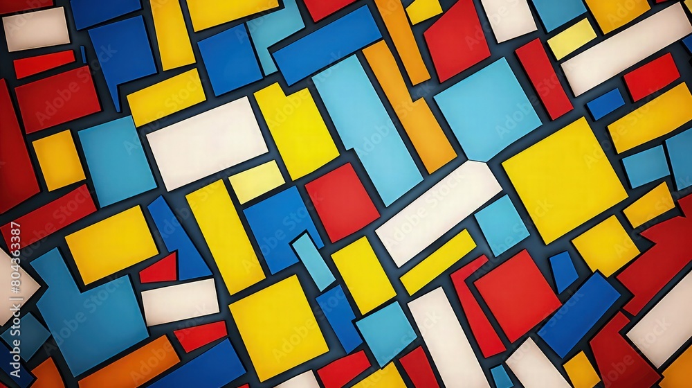 geometric shapes colorful intersection of colorful different shapes of ...