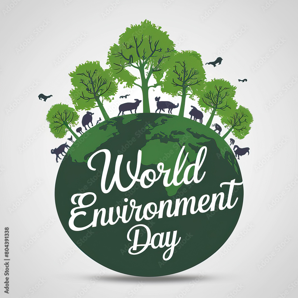 World Environment Day, Social Media Post. illustration, Vector. world ...
