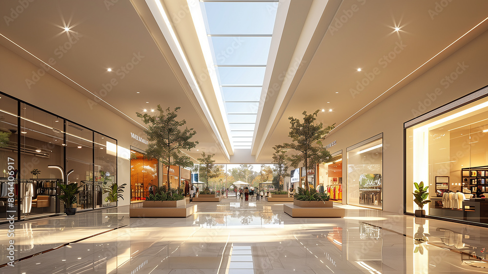 This empty shopping mall with a skylight overhead. Abandoned Shopping ...